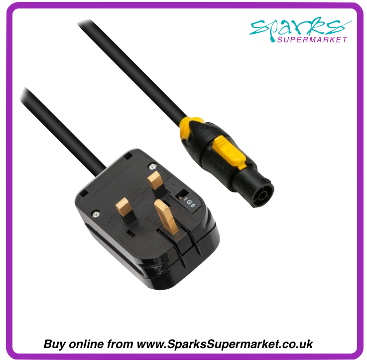 13A - SEETRONIC POWER TWIST TR1 LEAD 1.2M (TRUE 1) – Sparks Theatrical ...