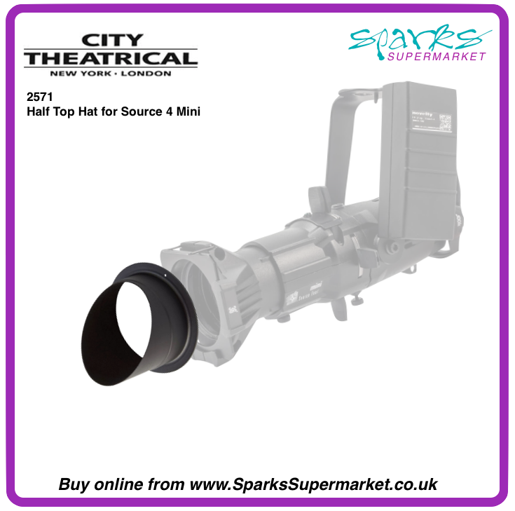 City Theatrical 6.25" Top Hat For Source 4, SL, 159mm (2450) – Sparks ...