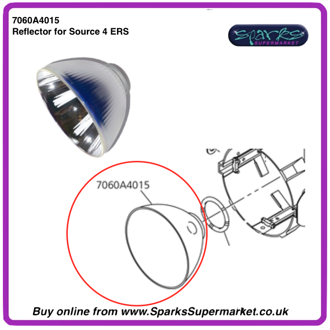7060A4015 Reflector for Source 4 ERS – Sparks Theatrical Lighting ...
