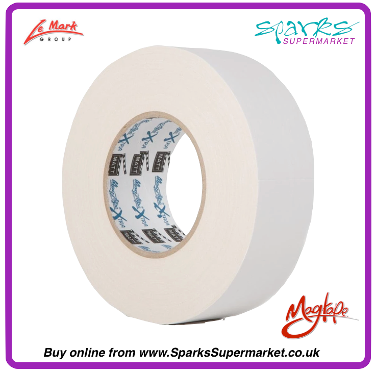 Le Mark Magtape XTRA Matt Gaffa Tape, Black / White – Sparks Theatrical ...
