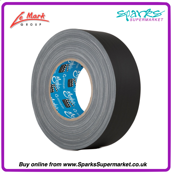 Le Mark Magtape XTRA Matt Gaffa Tape, Black / White – Sparks Theatrical ...
