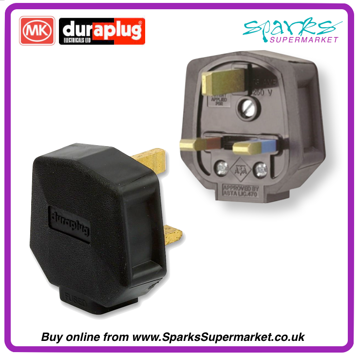 13A Tough Rubber Plug – Sparks Theatrical Lighting Supermarket
