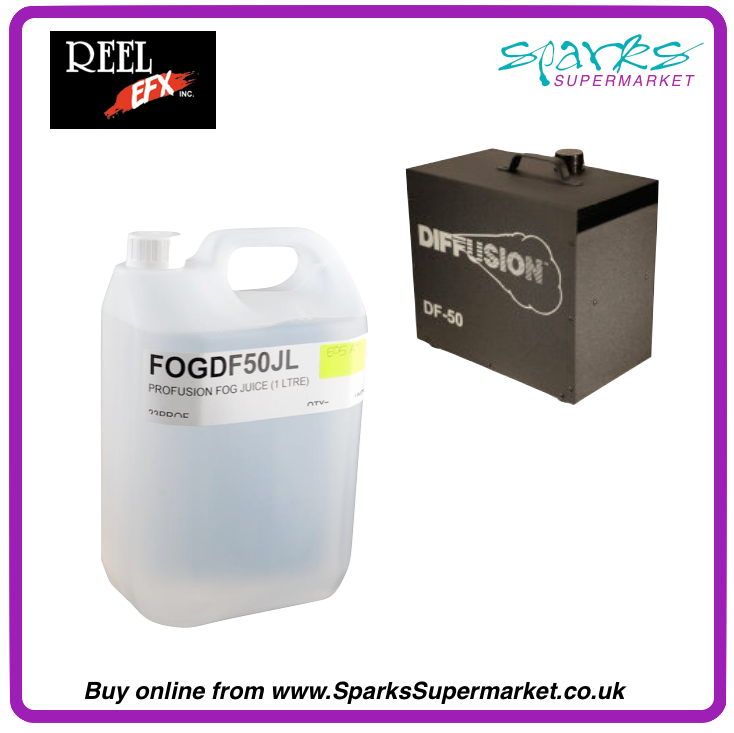 DF-50 DIFFUSION HAZE FLUID OIL BASED – Sparks Theatrical Lighting ...