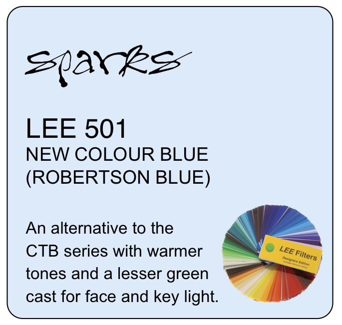LEE 501 NEW COLOUR BLUE (ROBERTSON BLUE) – Sparks Theatrical Lighting ...