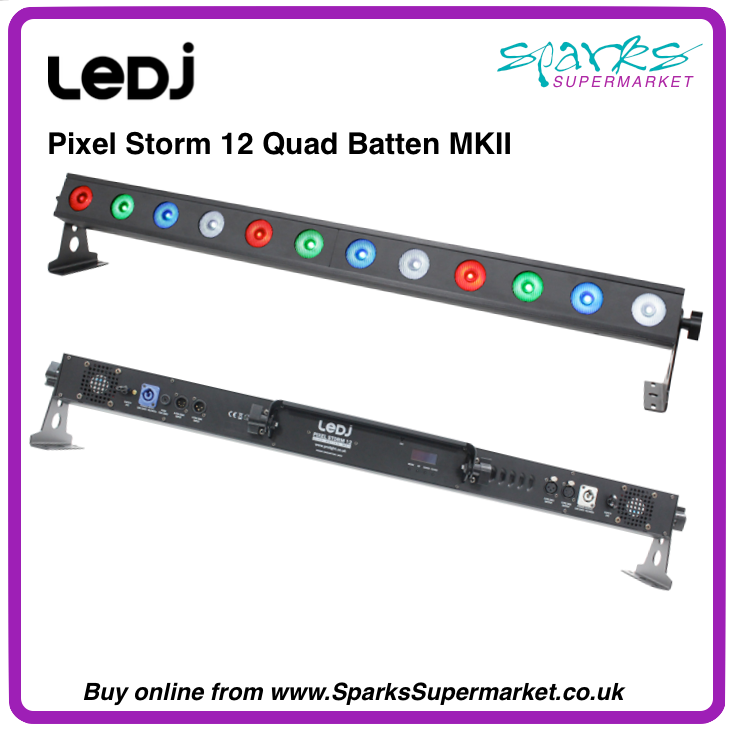 Pixel Storm 12 HEX Batten - 12 x 12W RGBWAUV LEDs – Sparks Theatrical ...